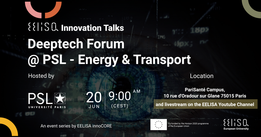 EELISA Innovation Talk #11 - Deeptech Entrepreneurship & Innovation — EELISA
